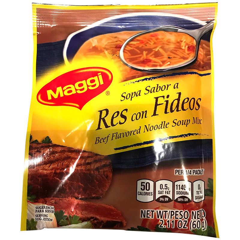 Sopa de res con fideos MAGGI (60 grs) – Mi Sabor a Colombia