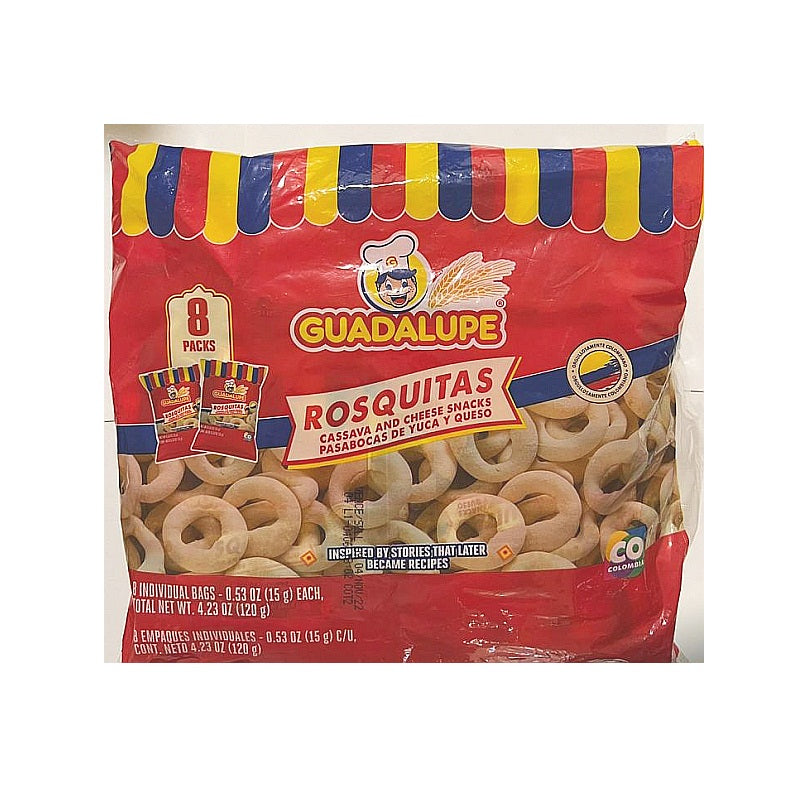 Rosquitas de yuca y queso Guadalupe (4,32 oz / 120 grs) 8 Packs – Mi ...